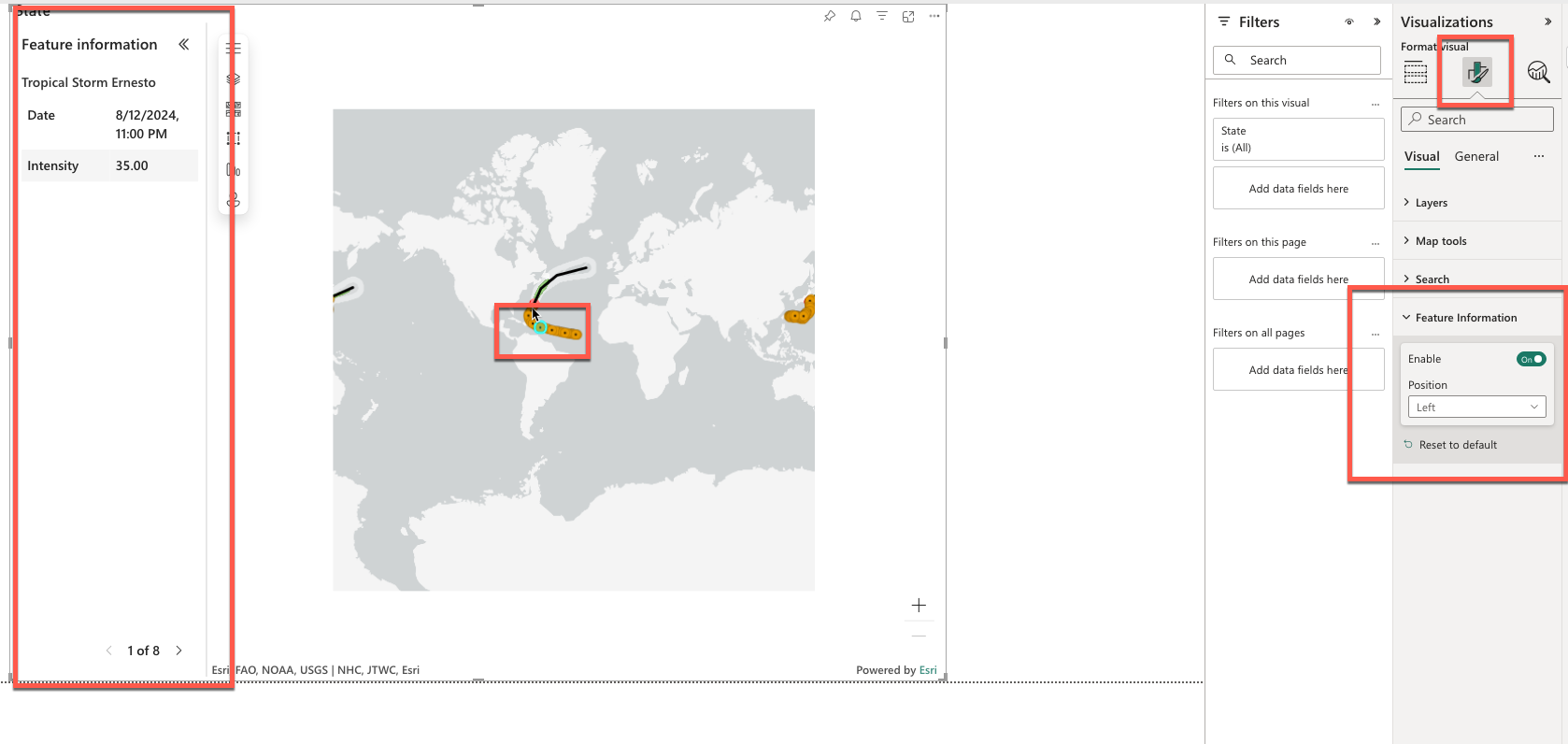 Issue with power bi interactive map - Esri Community