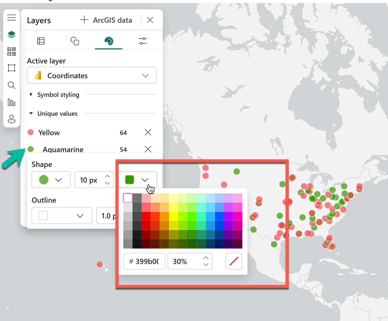 Custom Color Selection for Map Points - Esri Community
