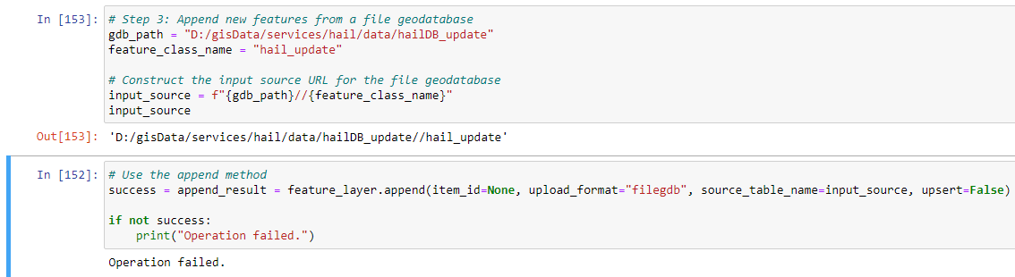 Attempt to Append() FGDB to Hosted Feature Service... - Esri Community