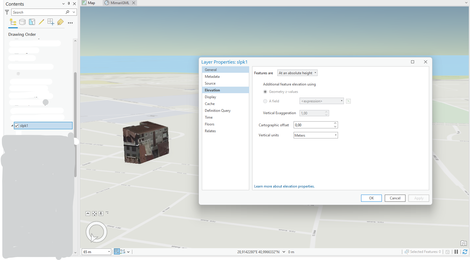 Arcgis Pro Slpk layer elevation change - Esri Community