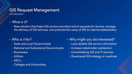 Your Questions Answered – Esri's GIS Request Manag... - Esri Community