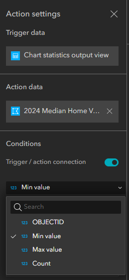 Experience Builder Histogram Selection to Trigger ... - Esri Community