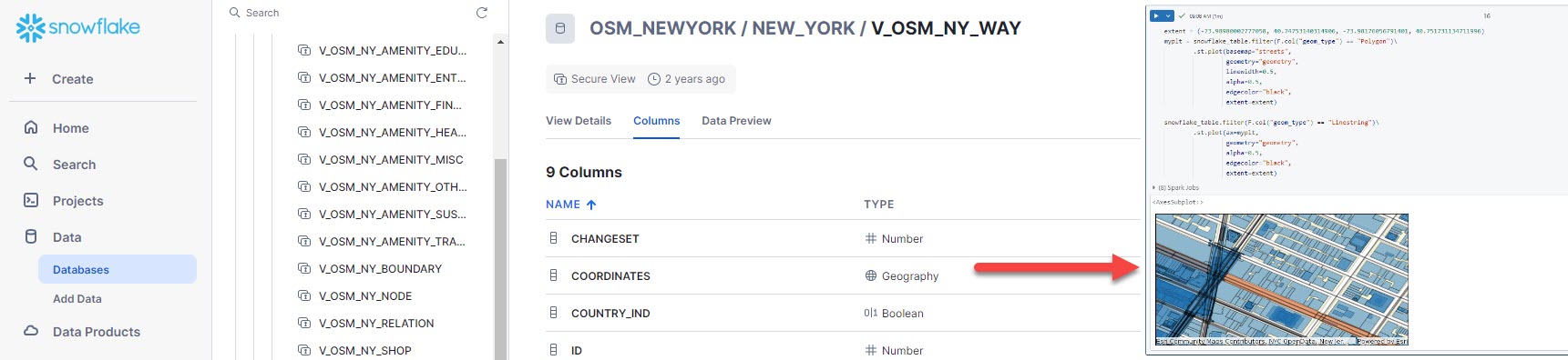 Working with Snowflake data with GeoAnalytics Engi... - Esri Community