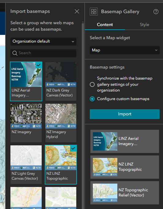 Basemap Widget in new Experience Builder displayin... - Esri Community