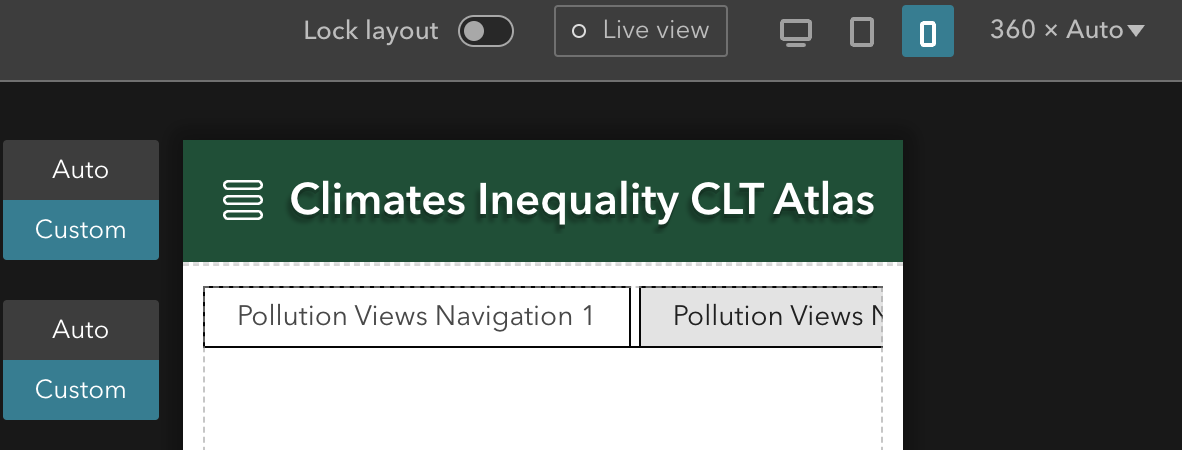 Solved: Custom mobile app layout changes desktop layout - Esri Community