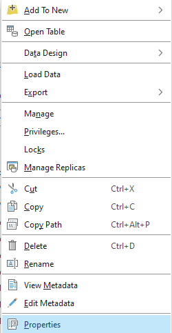 Catalog Pane context menu — Position properties op... - Esri Community
