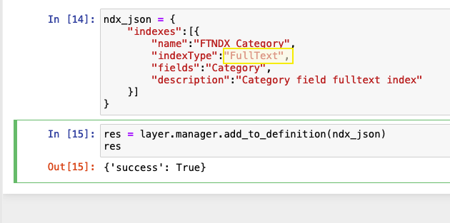 Solved: Create a full text index for hosted feature layer - Esri Community