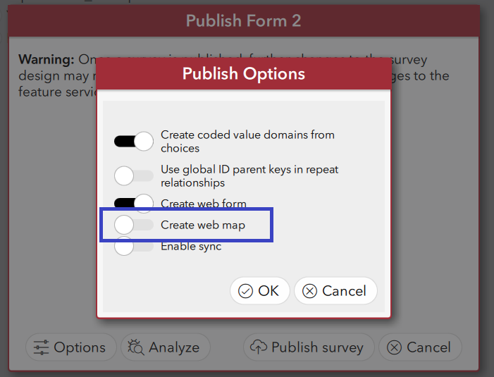 Solved: Unable to publish survey. Error "Unable to publish... - Esri Community