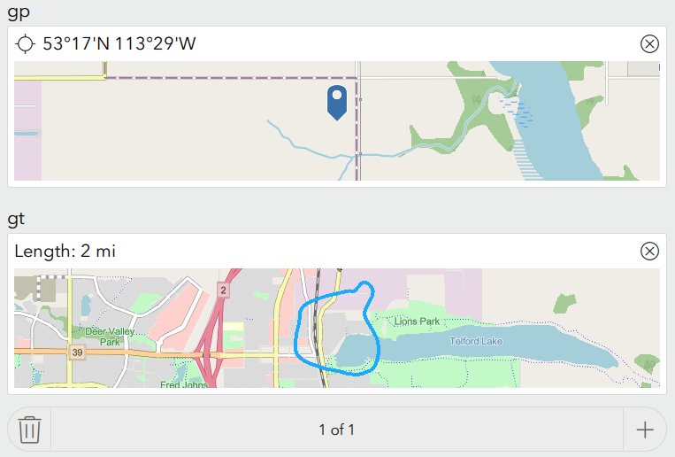 Display map with geotrace in following map inside ... - Esri Community