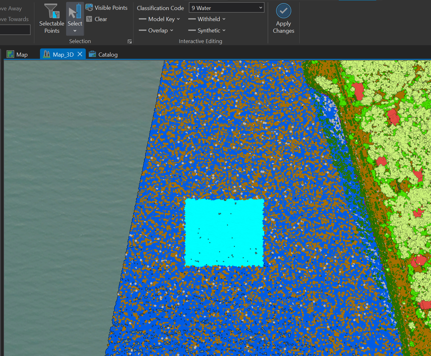 Point Cloud Interactive Manual Editing Not Selecti... - Esri Community