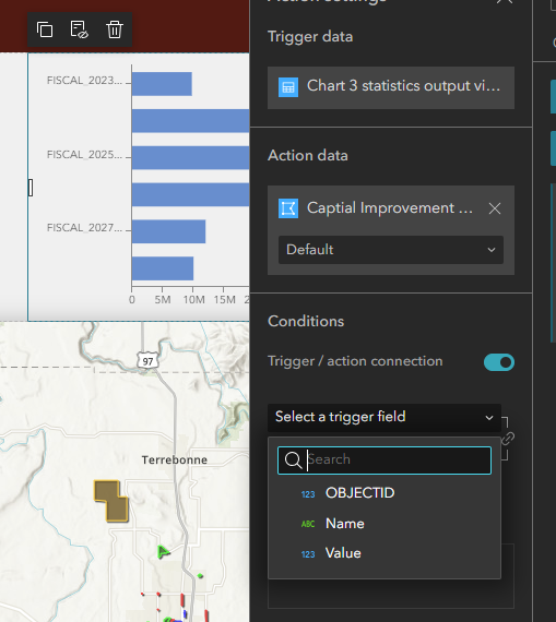 Filter Layer in Map by Clicking on Bar Chart when ... - Esri Community
