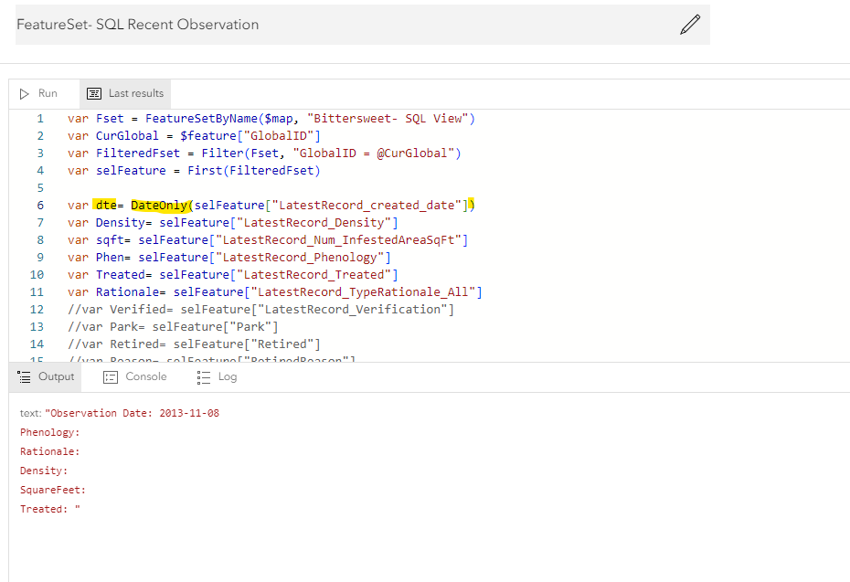 Solved: ArcGIS Field Maps- Arcade "DateOnly" function brea... - Page 2 ...