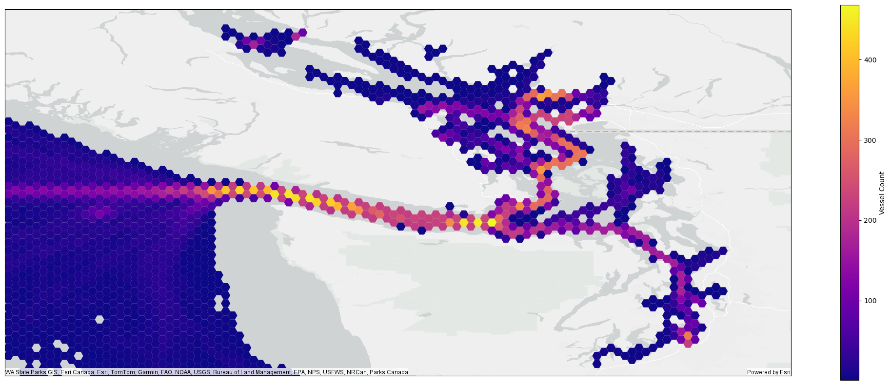 Calculating vessel density and speed using the new... - Esri Community