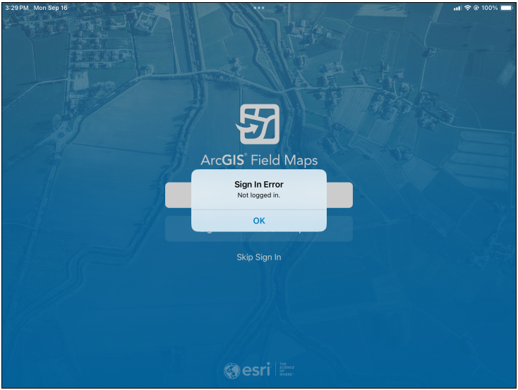 User isn't able to sign in to Field Maps - Esri Community