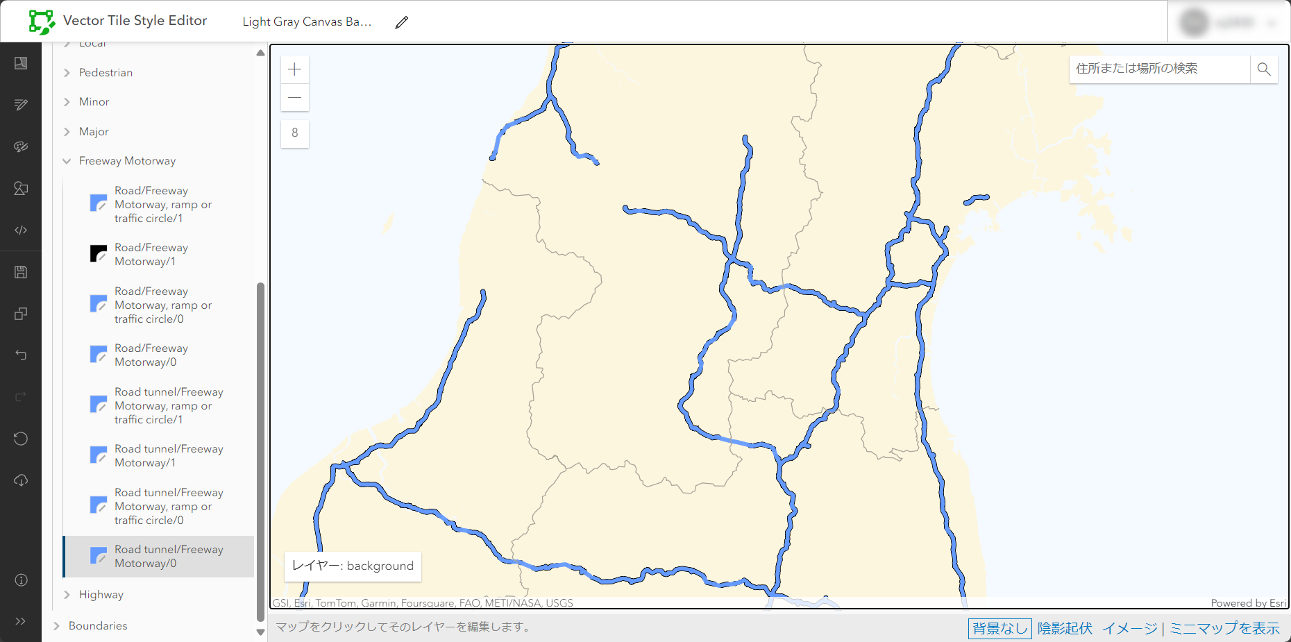 Vector Tile Style Editor を使ってオリジナルのベースマップを作製してみよう! - Esri Community