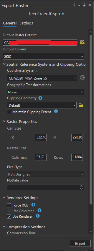 How to export a symbology gradient raster for AGOL... - Esri Community