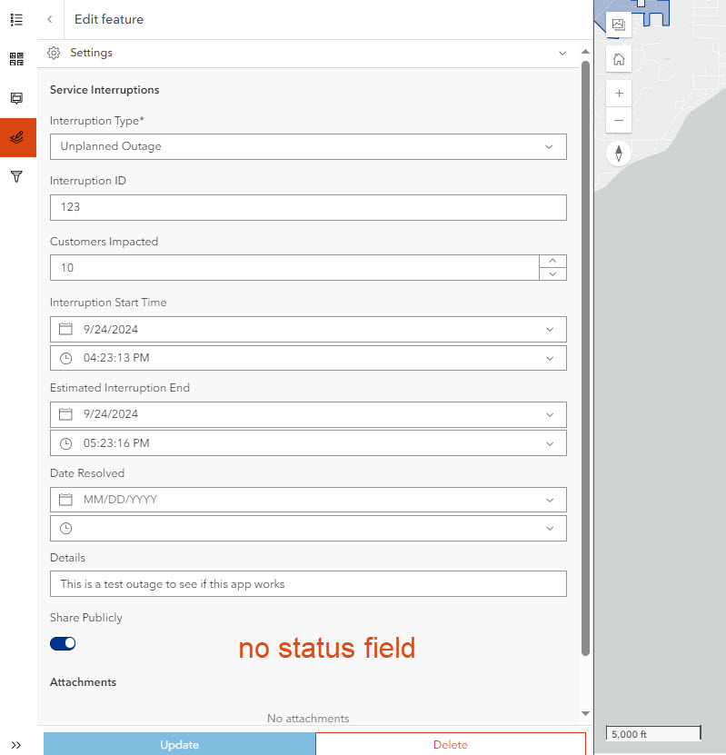 Solved: Added field does not show in mapping app edit tool... - Esri Community
