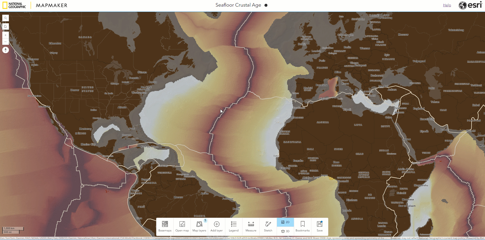 Oceans of data in National Geographic MapMaker - Esri Community