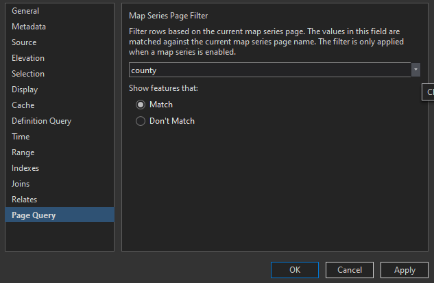 Page query defined by attribute of index layer in ... - Esri Community