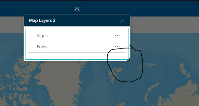 Solved: change size of pane in Map Layers widget - Esri Community