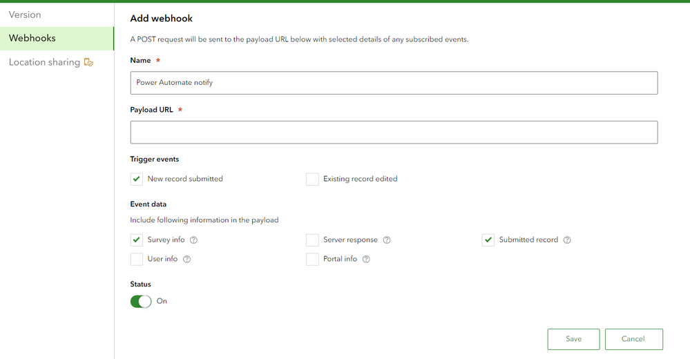 Stuck at a step for creating webhook, using Power ... - Esri Community