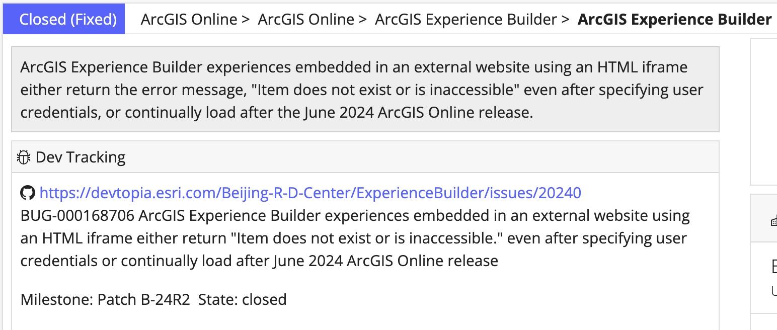 Embed Experience builder app as an iframe in websi... - Esri Community