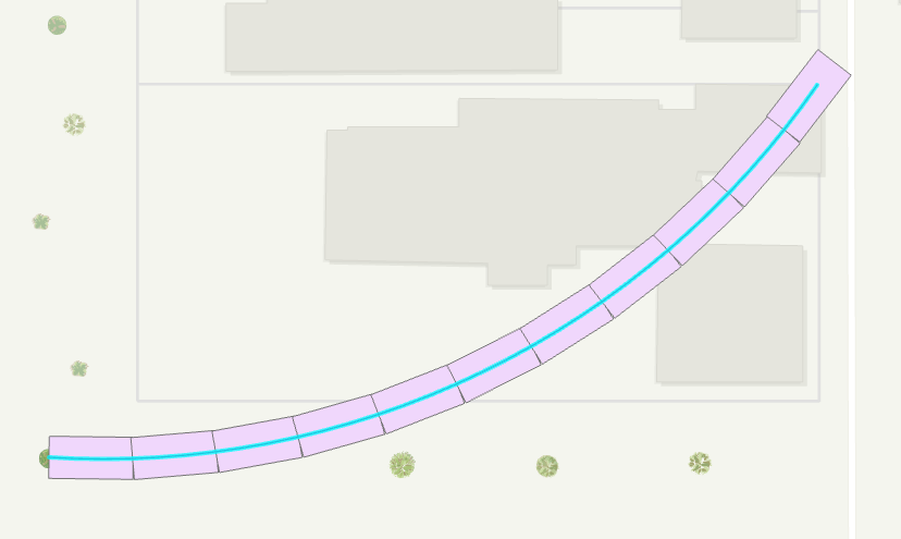 Create polygons along a curved line - Esri Community