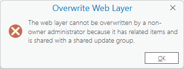 Unable to overwrite hosted feature layer in ArcGIS... - Esri Community
