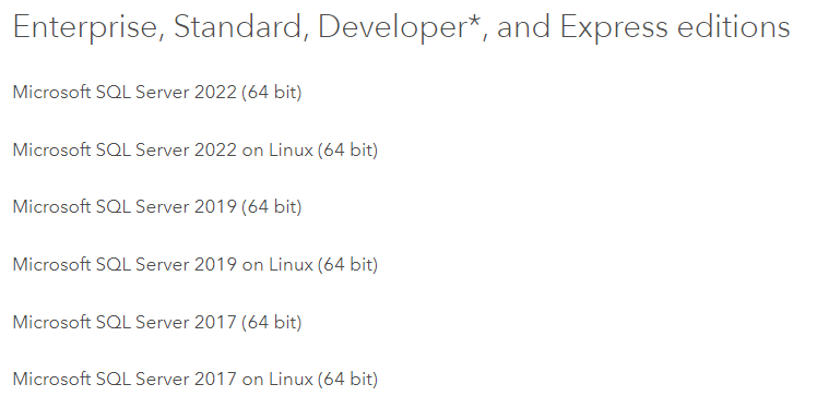 sql server 2016 upgrade path - Esri Community