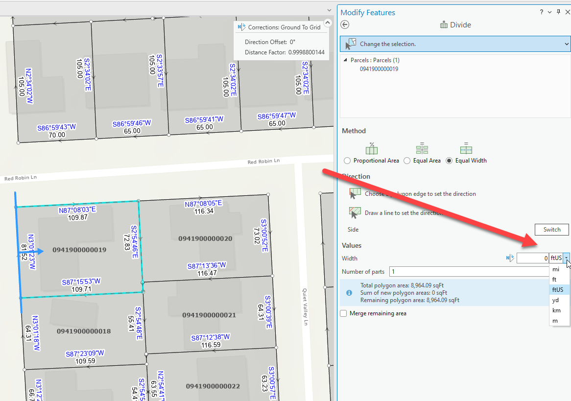 Divide Tool Accepts Unit Overrides Like Traverse T... - Esri Community
