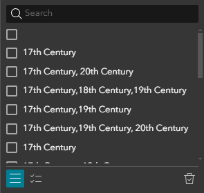 Predefine unique values in filter widget - Esri Community