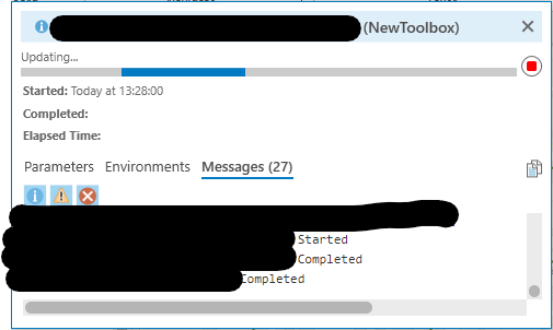 Custom toolbox Arcpy script keeps running even aft... - Esri Community