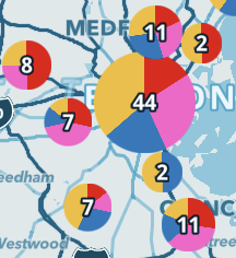 Aggregate points into clusters with proportions - Esri Community