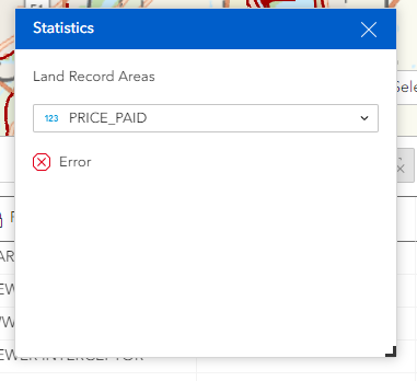 widget - Error with "statistics" data action in Experience Builder ...