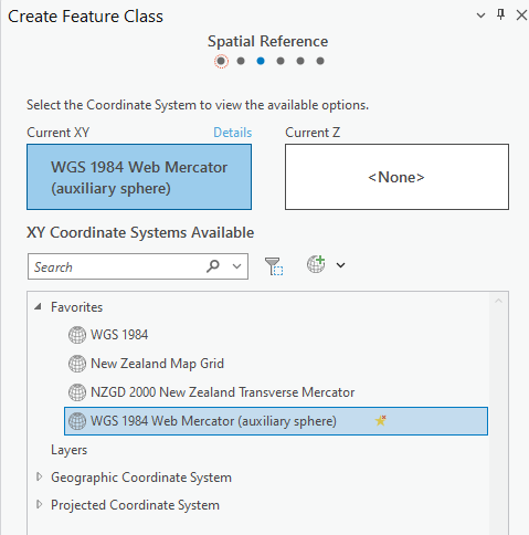 Solved: Default coordinate system when creating a new feat... - Esri Community