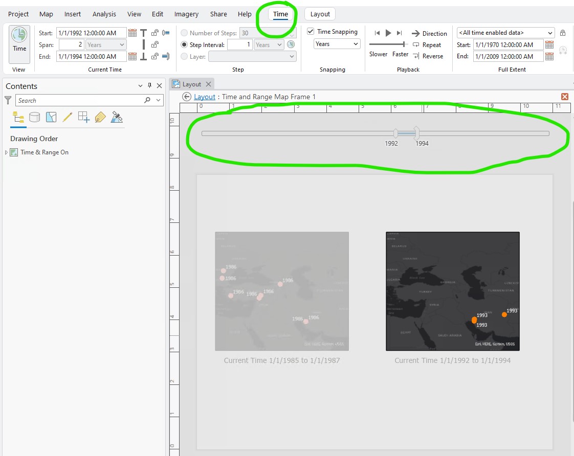 Process to map 4 panels in 1 layout with different... - Esri Community