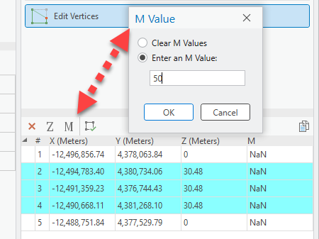 Field calculation in Edit Vertices pane to batch c... - Esri Community