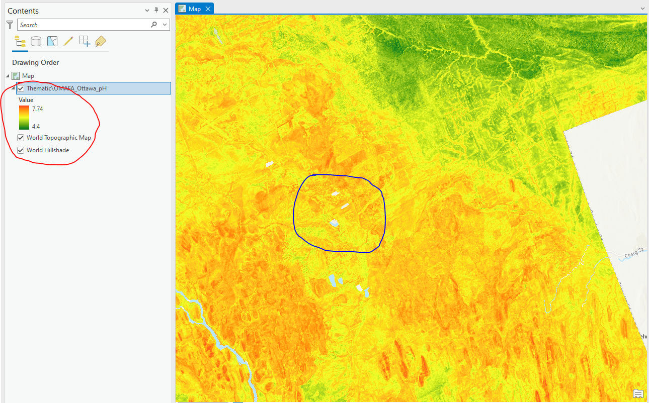 Stretched image color ramp display issue - Esri Community