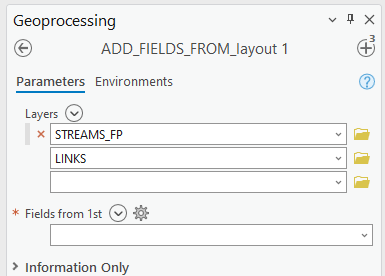 Fields (Multivalue) parameter interface in ArcGIS ... - Esri Community