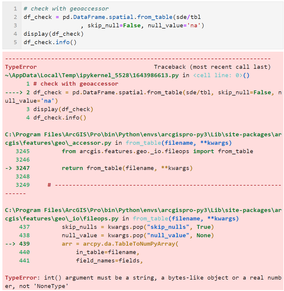 GeoAccessor pd.DataFrame.spatial.to_table()/from_t... - Esri Community