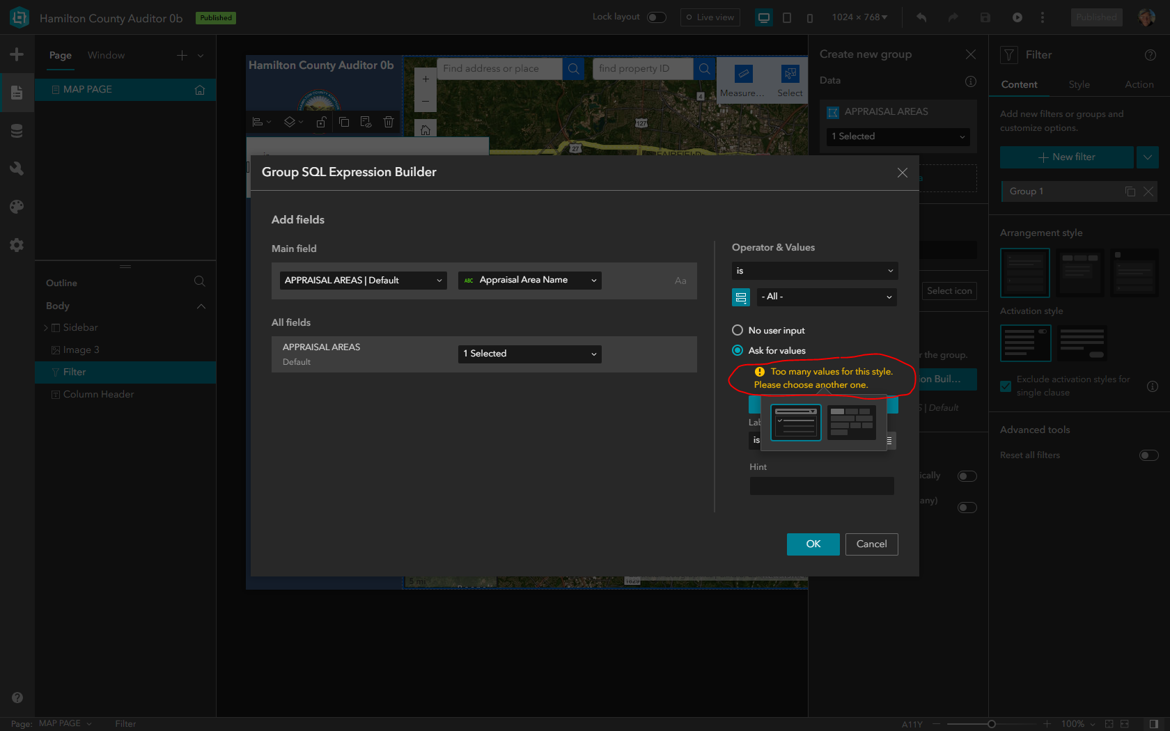 Setting Up A Group Filter And Filters That Are Fil... - Esri Community
