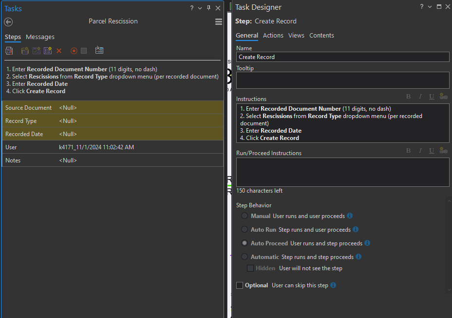 Esri Task Designer Unable To View Steps Bug Esri Community