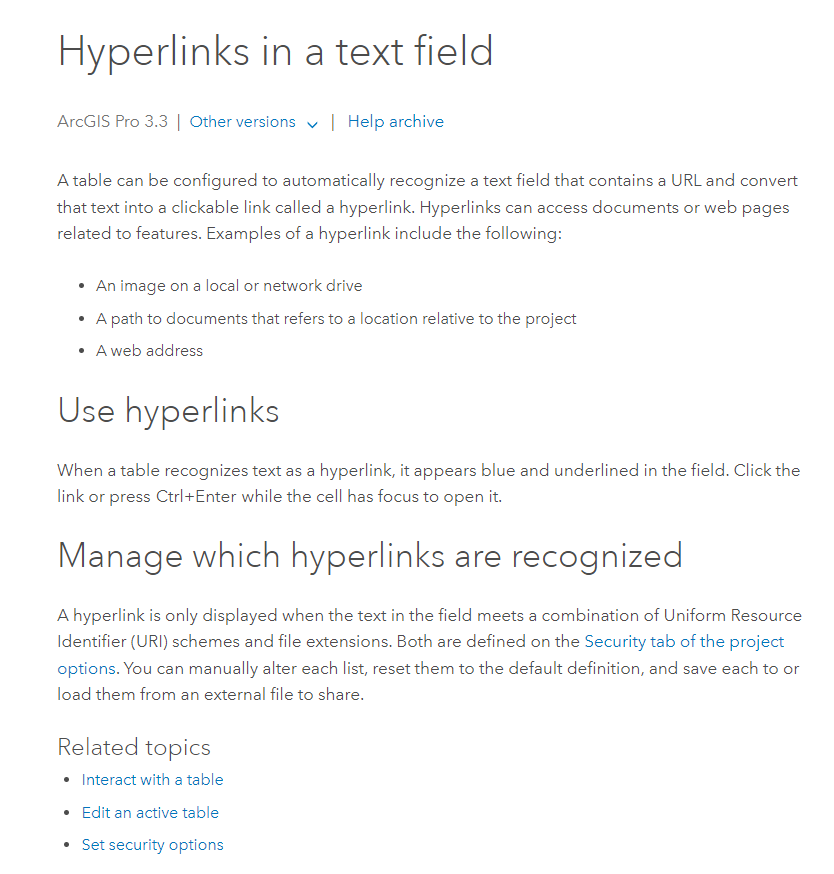Improve Pro Documentation - Esri Community