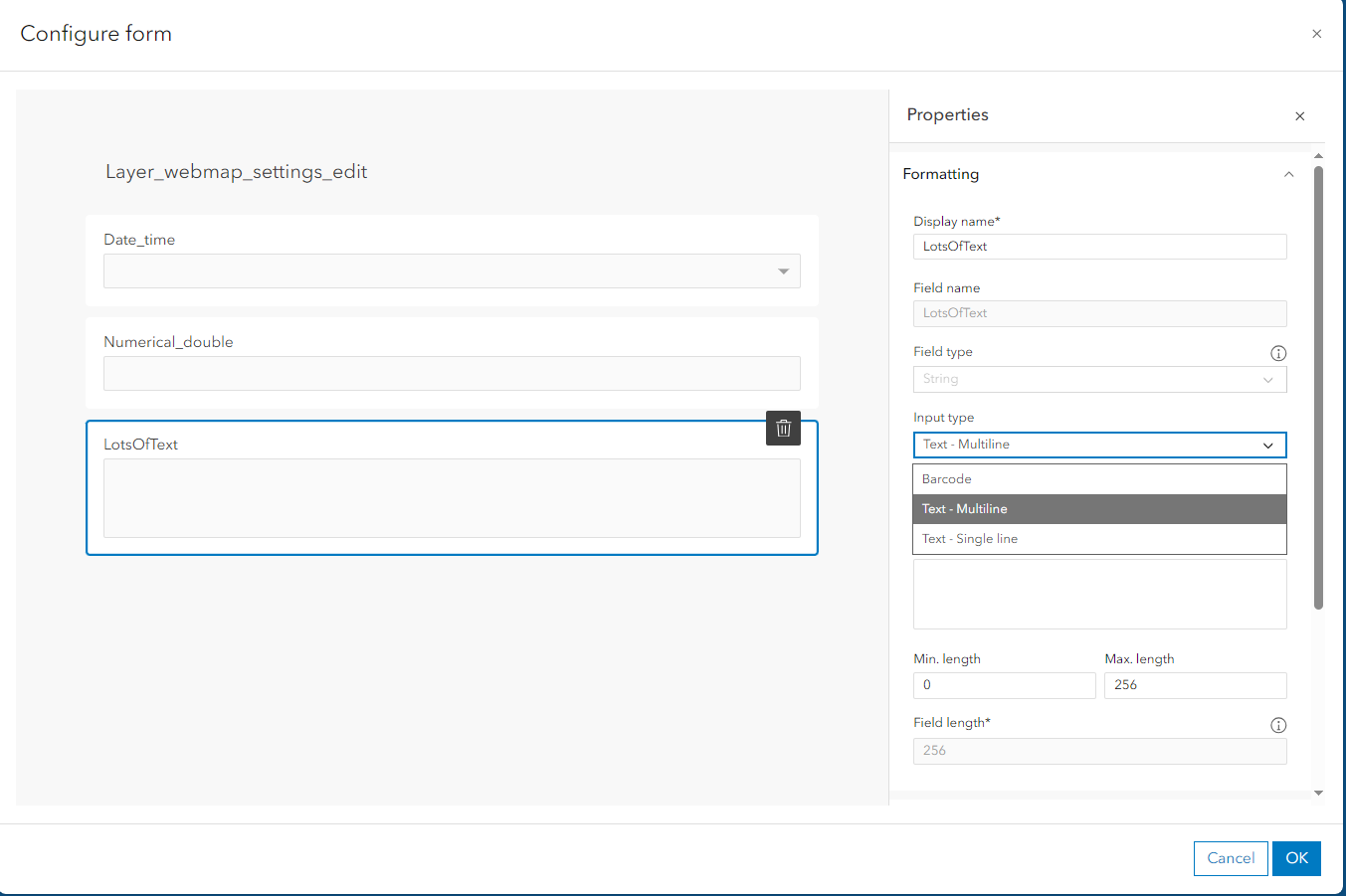 Experience Builder Edit Widget needs multiline opt... - Esri Community