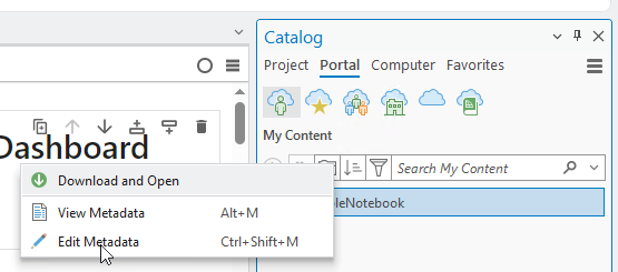"Add and Open" Notebooks from Portal in ArcGIS Pro - Esri Community