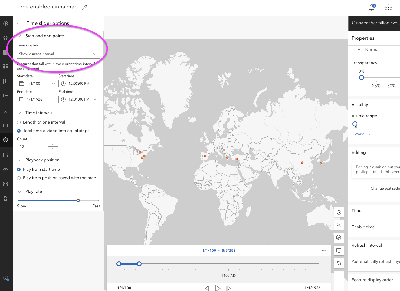 Solved: Unable to add a Time-Enabled Web Map to StoryMaps - Esri Community