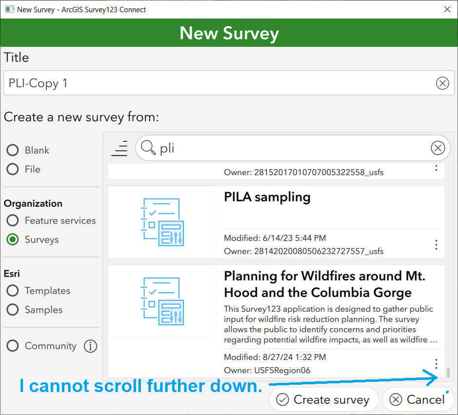When creating a new survey from an existing survey... - Esri Community