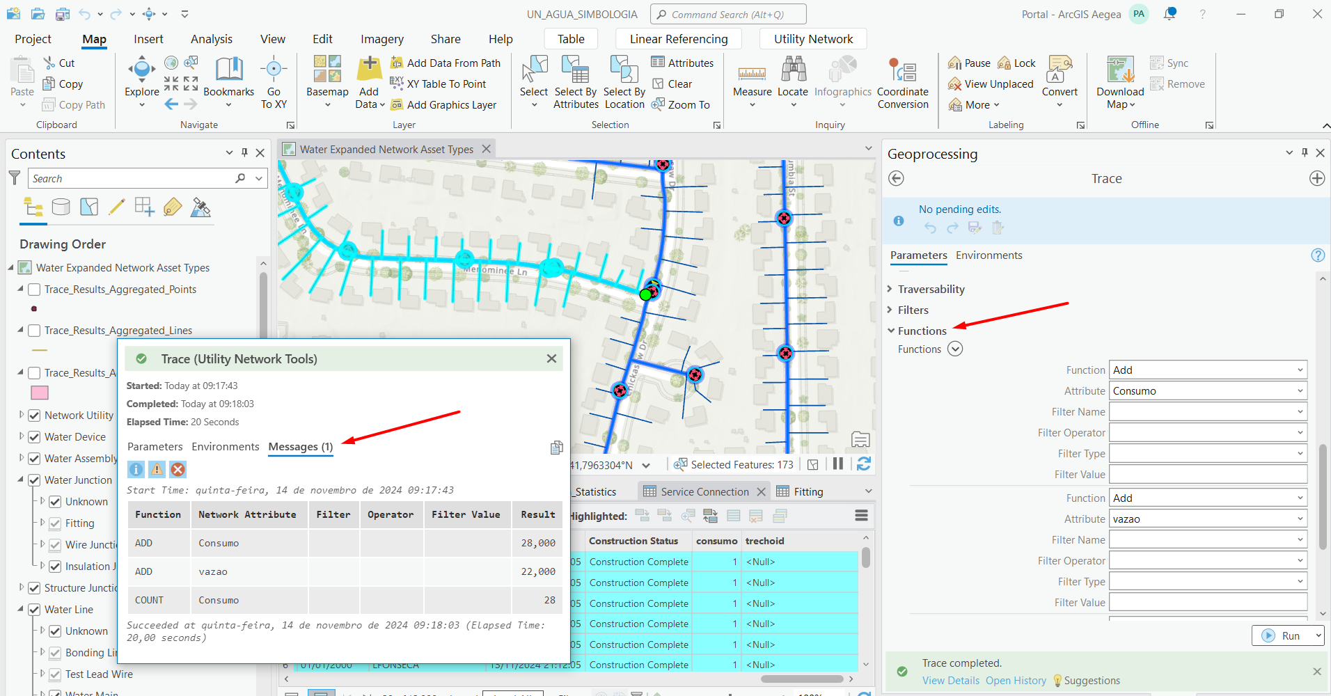 Solved: Calculate flow accumulation from trace utility net... - Esri Community