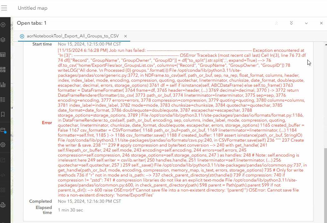 Exporting results to CSV? - Esri Community