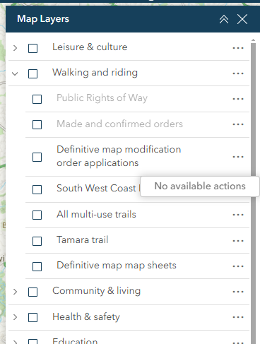 Map Layers list - no available actions - Esri Community